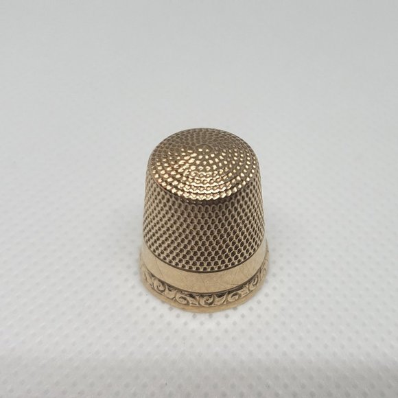 Vintage | Jewelry | Antique Victorian 2k Yellow Gold Sewing Thimble ...